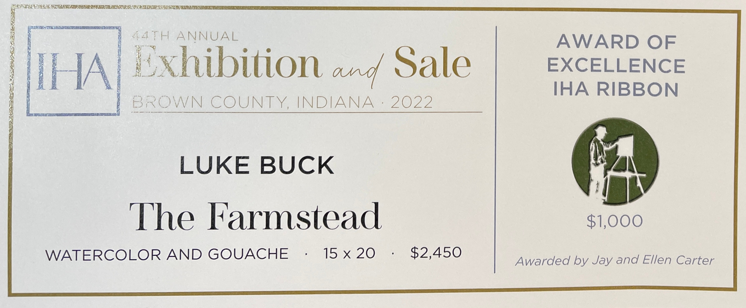 The Farmstead by Luke Buck - original painting - Ashley's Art Gallery