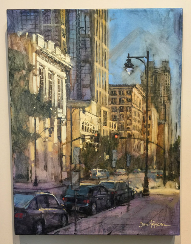 Salisbury Street Scene by Dan Nelson - Ashley's Art Gallery