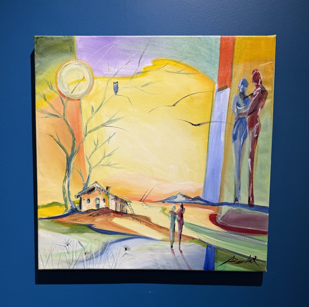 Our Sunset at the Sea original painting by Alfred Gockel