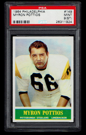 1964 Philadelphia #149 Myron Pottios PSA 9 ST