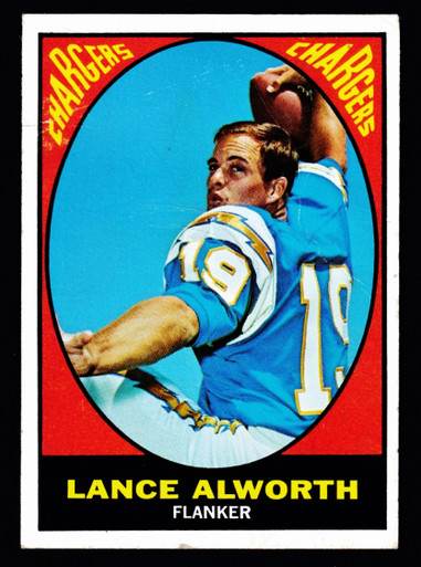 1967 Topps #123 Lance Alworth Fair