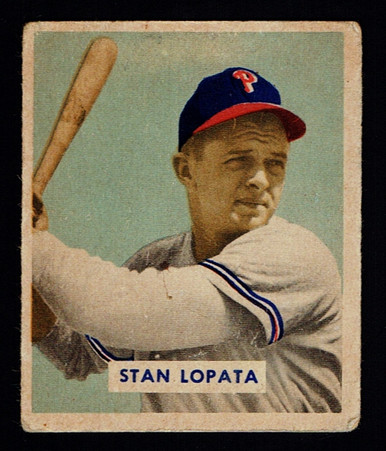 1949 Bowman #177 Stan Lopata RC Poor