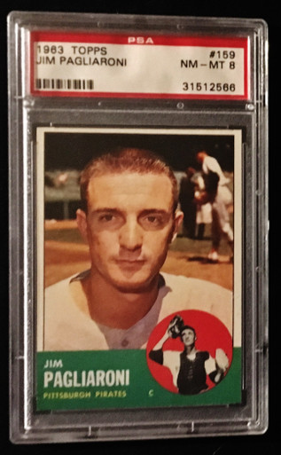 1963 Topps #259 Jim Pagliaroni PSA 8