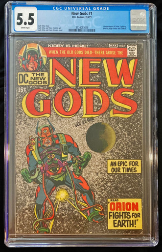 1971 DC New Gods #1 CGC 5.5 1st Appearance of Orion Lightray Metron ...