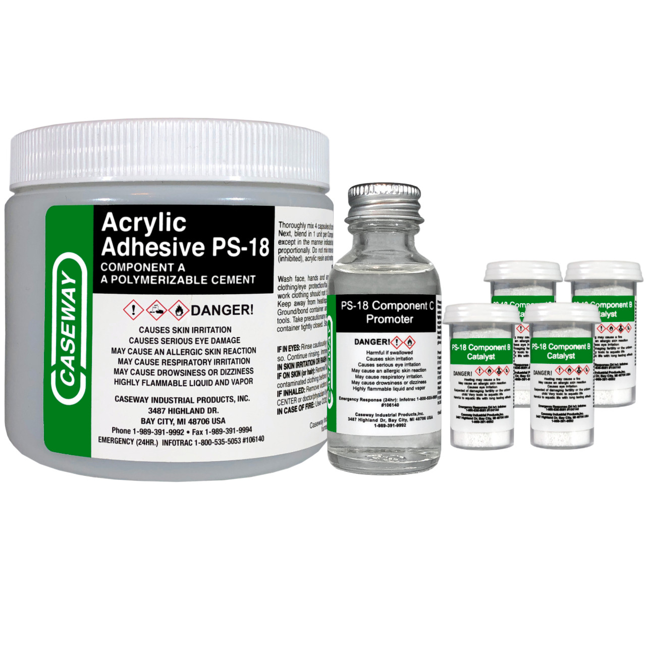 PS-18 Acrylic Adhesive Kit