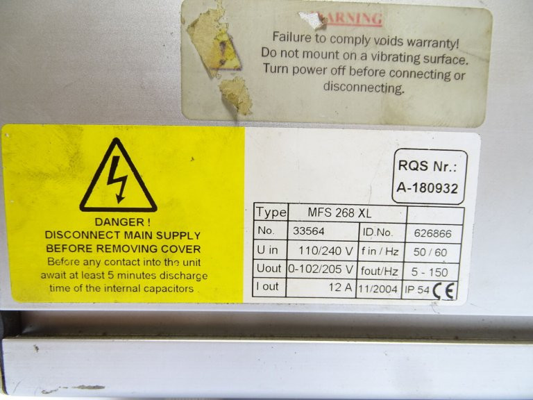 REO Elektronik MFS 268 XL Frequency Controller