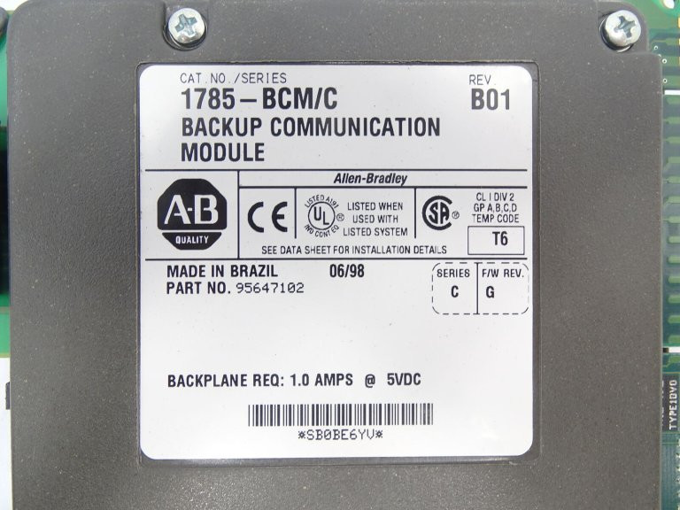 Allen-Bradley 1785-BCM Ser C Back-up Communication Module