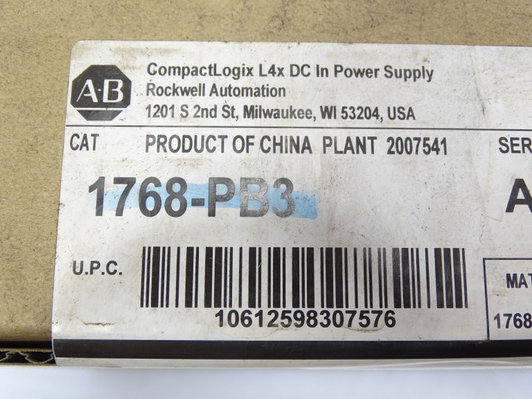 Allen-Bradley 1768-PB3 ControlLogix Power Supply