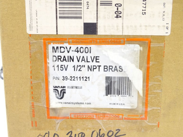 Van Air Systems MDV-400I Motorized Drain Valve