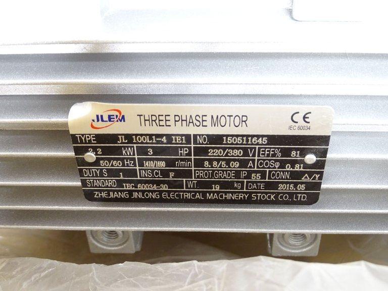 JLEM JL 100L1-4 IEI Three Phase Motor