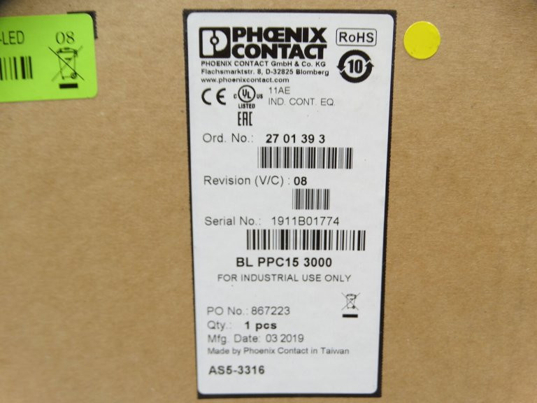 Phoenix Contact 2701393 Industrial HMI Panel