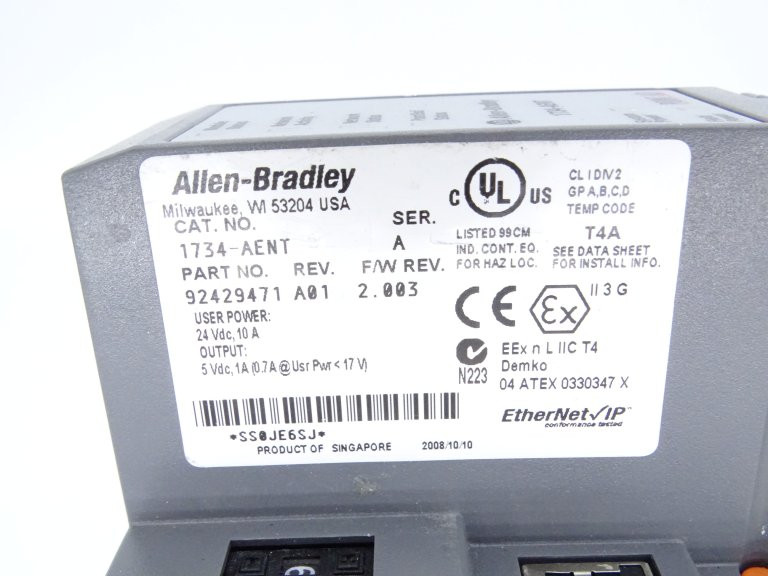 Allen Bradley 1734-AENT Series A PLC Module