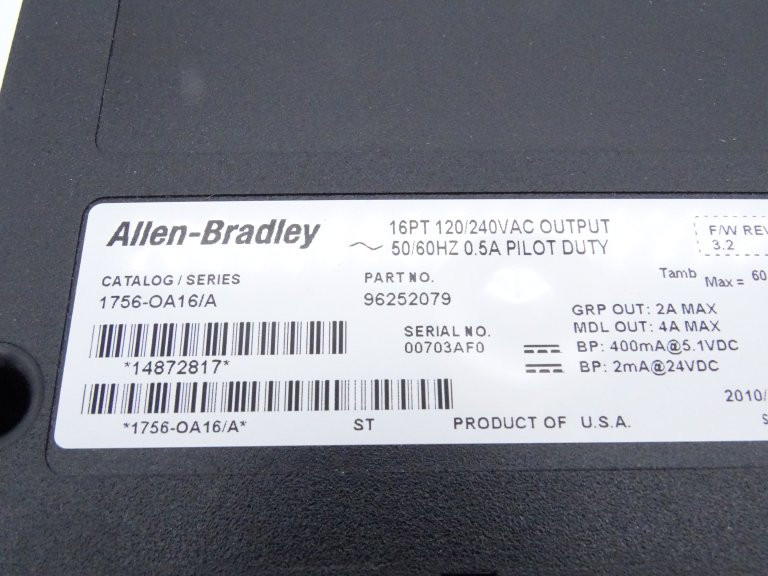 Allen Bradley 1756-OA16 Series A PLC Module