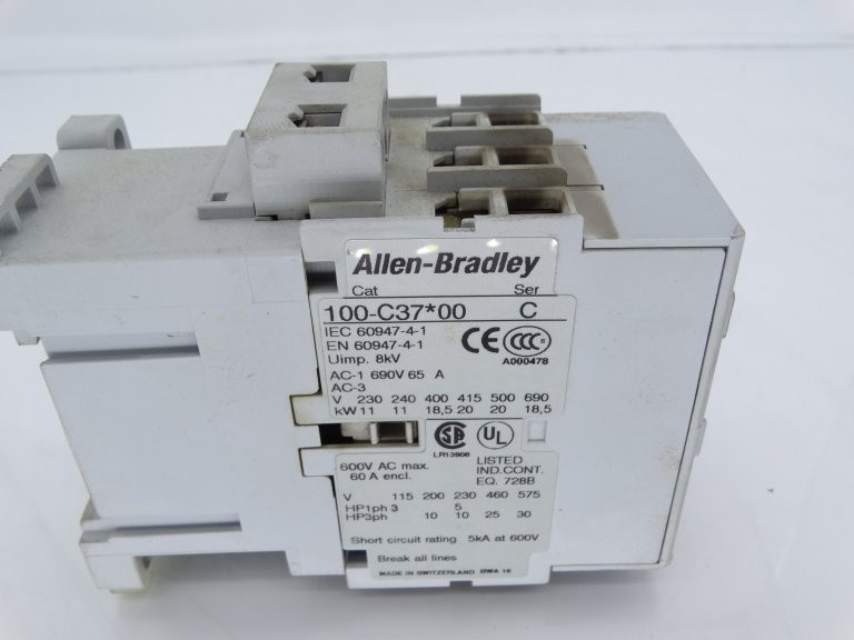 Allen Bradley 100-C37D00 Series C Contactor