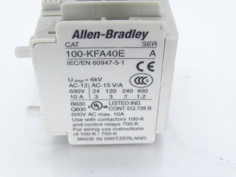 Allen Bradley 100-KFA40E Series A Contact Block