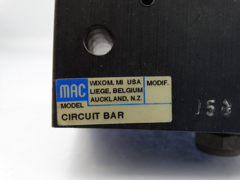 Mac Valves Inc CIRCUIT-BAR Valve