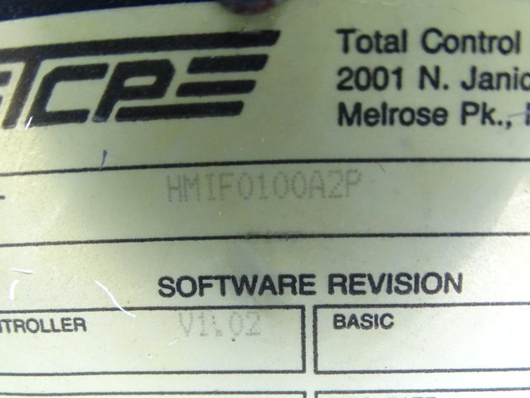 Total Control Products HMIF0100A2P HMI