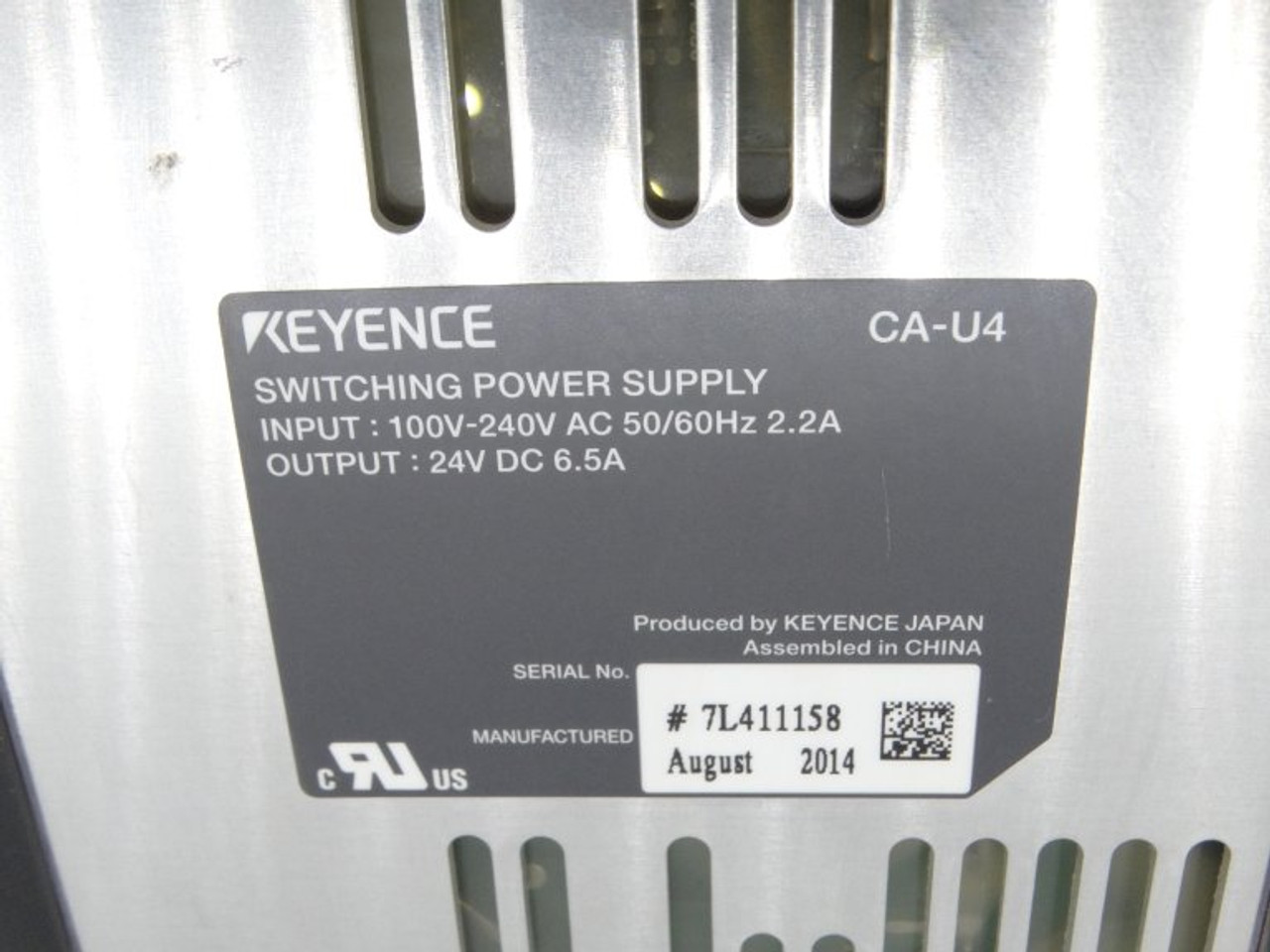 Keyence Corp CA-U4 Power Supply
