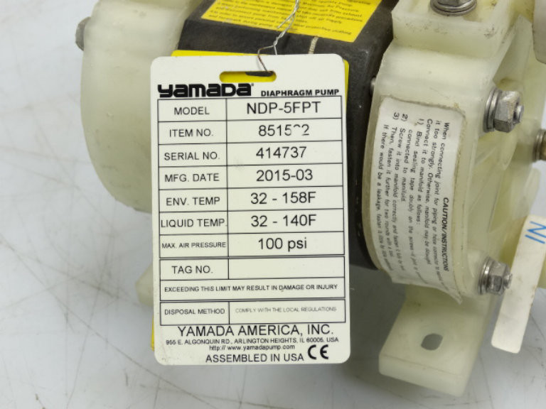 Yamada Pump NDP-5FPT Pump