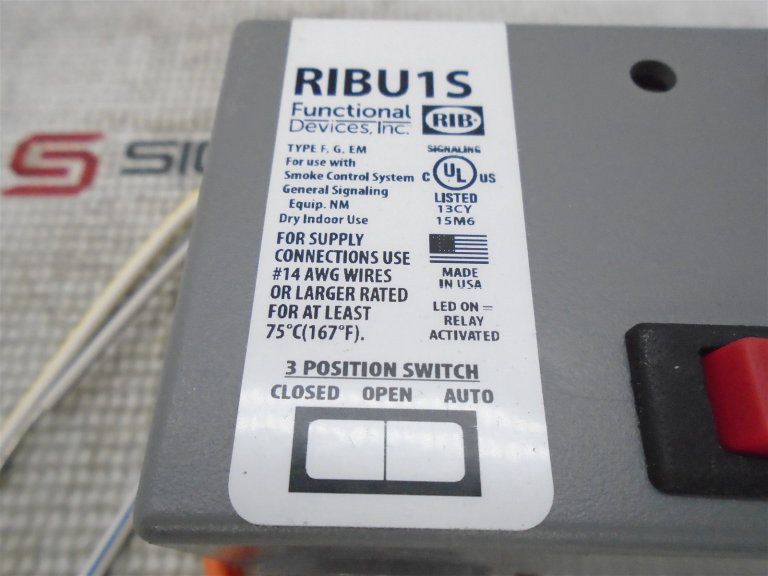 Functional Devices RIBU1S Relay