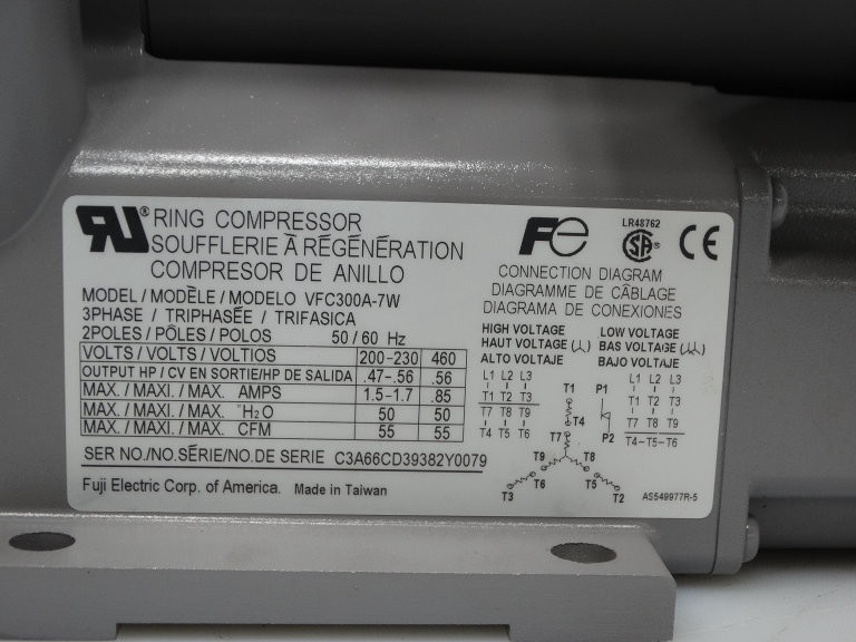 Fuji Electric VFC300A-7W Blower