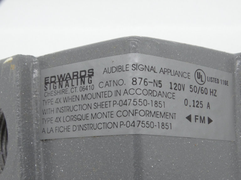 Utc Fire & Security Company 876-N5 Alarm