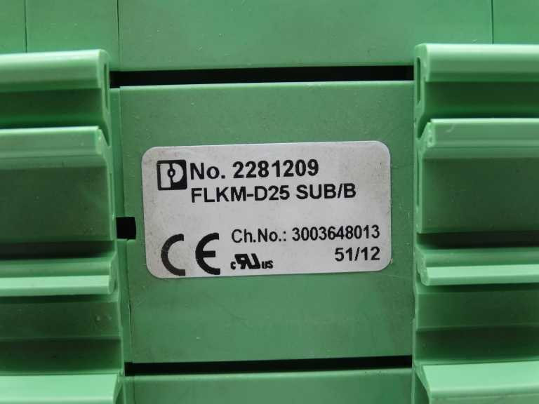 Phoenix Contact FLKM-D25 SUB/B Terminal Block