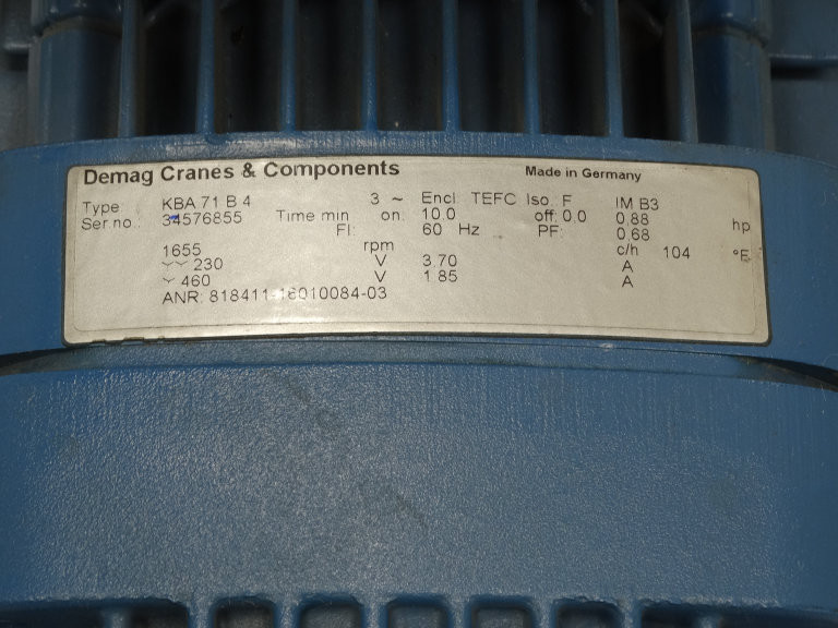 Demag KBA71-B4 Motor
