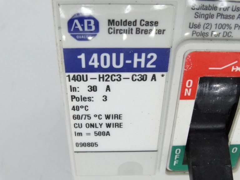 Allen Bradley 140U-H2C3-C30 Series A Circuit Breaker