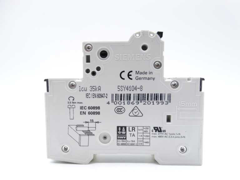 Siemens 5SY4104-8 Circuit Breaker