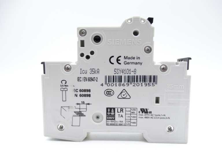 Siemens 5SY4101-8 Circuit Breaker