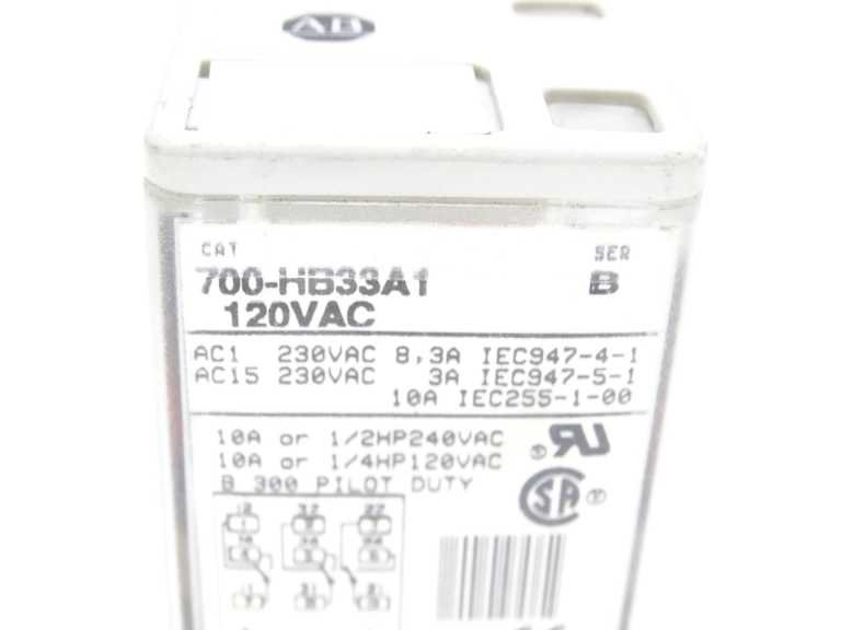 Allen Bradley 700-HB33A1 Series B Relay