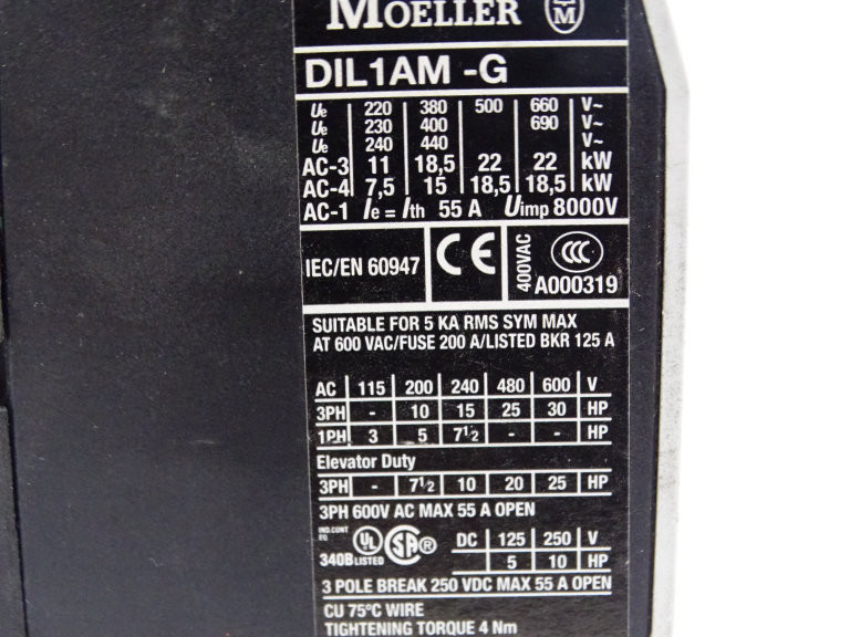 Eaton Corporation DIL1AM-G 24VDC Contactor
