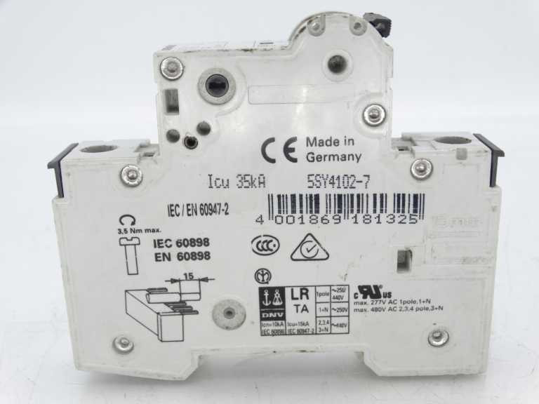 Siemens 5SY4102-7 Circuit Breaker