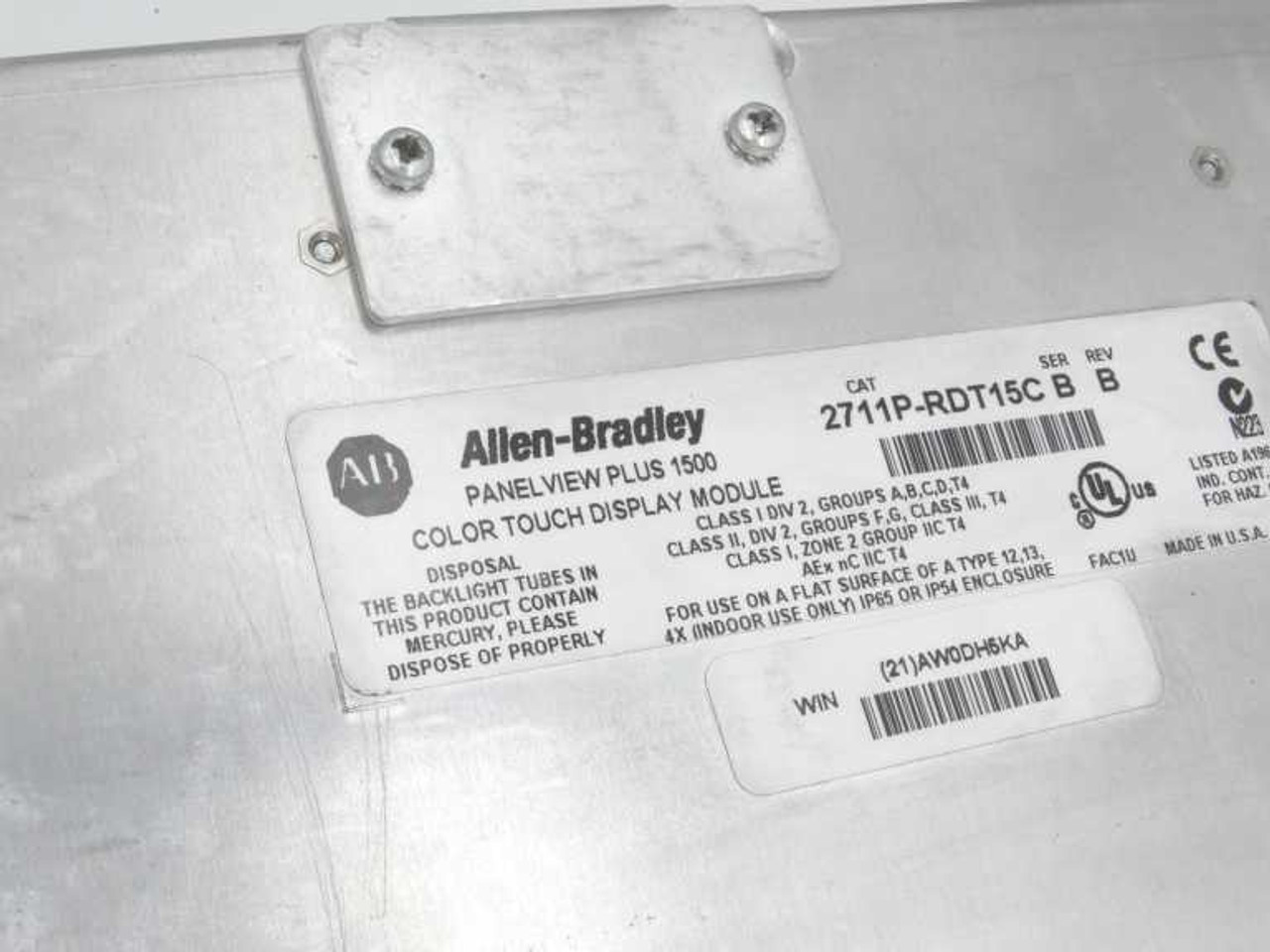Allen Bradley 2711P-RDT15C Series B HMI