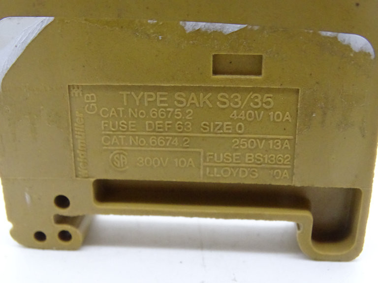 Weidmuller SAK-S3/35 Terminal Block