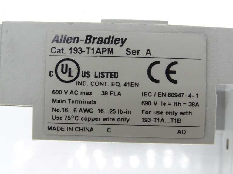 Allen Bradley 193-T1APM Series A Contactor