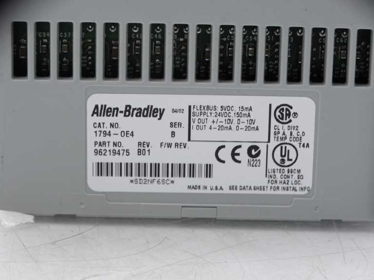 Allen Bradley 1794-OE4 Series B PLC Module