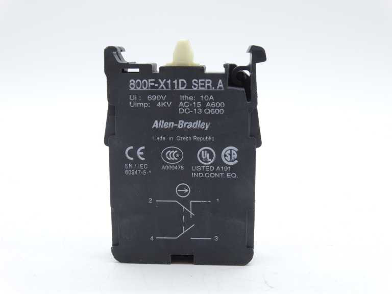 Allen Bradley 800F-X11D Series A Contact Block