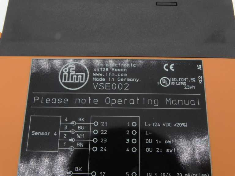 Efector VSE002 Sensor