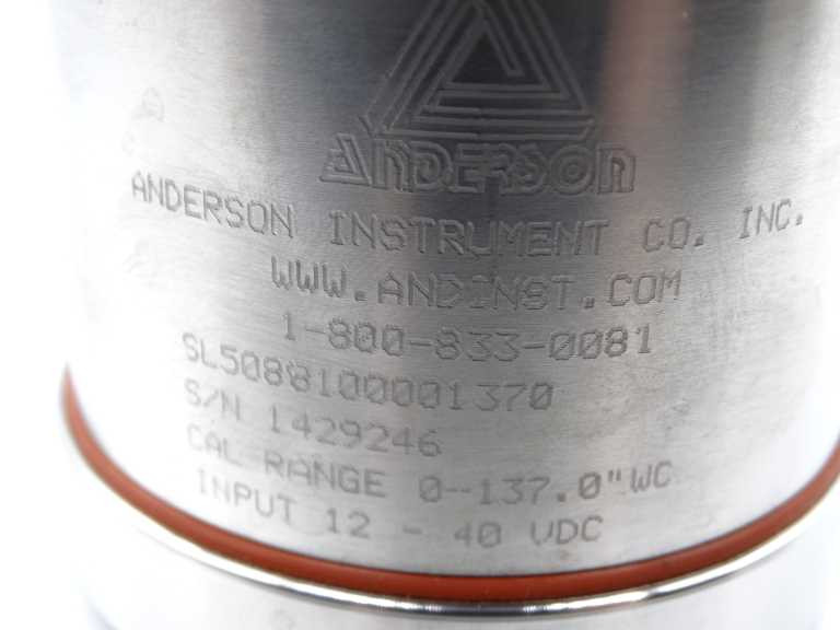 Anderson Instrument SL5088100001370 Signal Transmitter