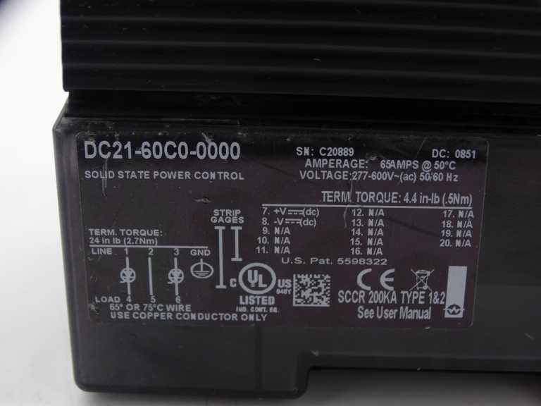 Watlow DC21-60C0-0000 Power Supply