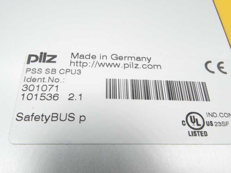 Pilz PSS SB CPU3 PLC Module
