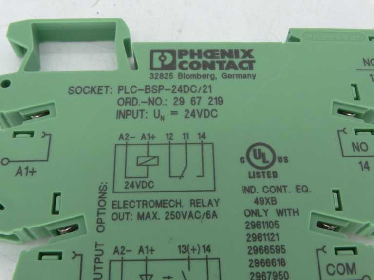 Phoenix Contact PLC-BSP- 24DC/21 Relay Socket
