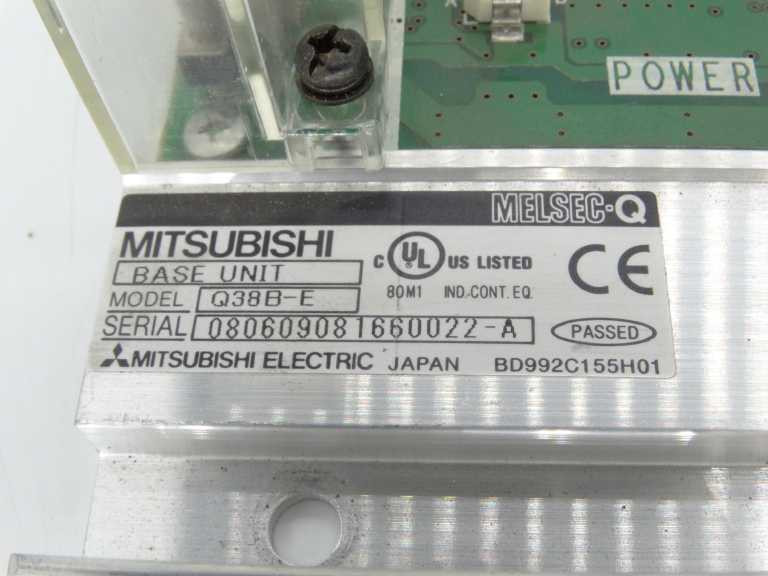 Mitsubishi Q38B-E PLC Rack