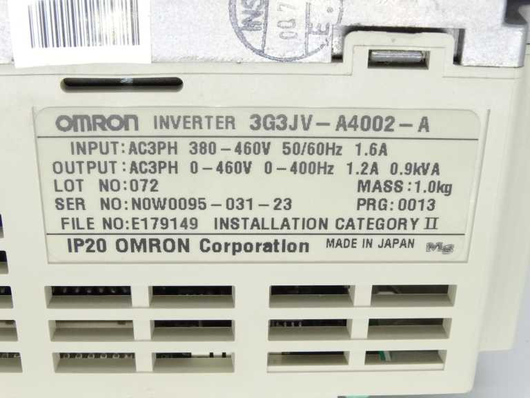 Omron 3G3JV-A4004-A Drive