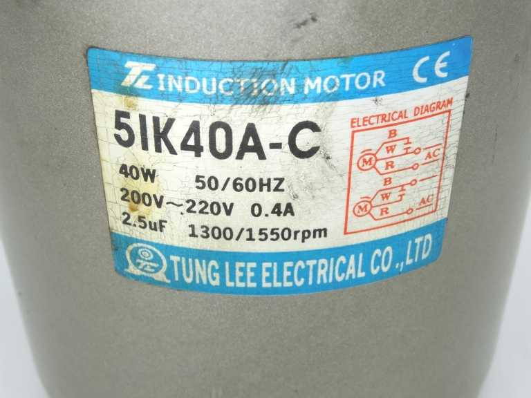 Tung Lee Electrical Co. Ltd 5IK40A-C Motor