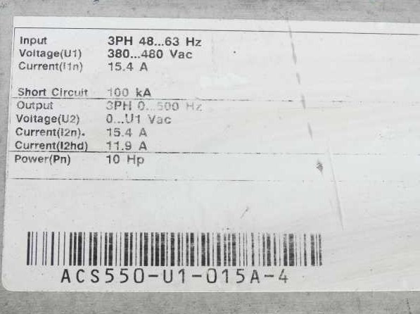 Abb ACS550-U1-015A-4 Drive