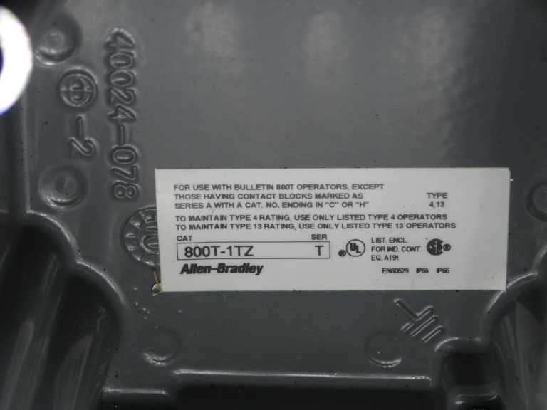 Allen Bradley 800T-1TZ Series T Enclosure