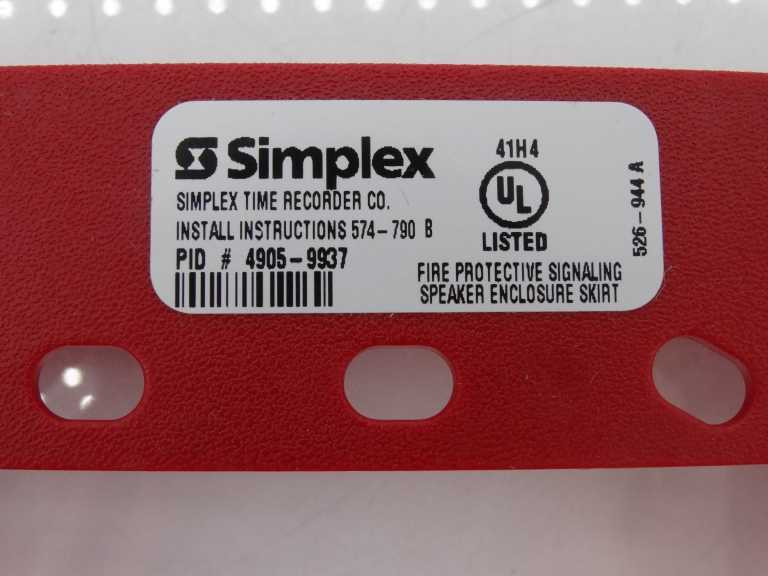 Simplex 4905-9937 Enclosure